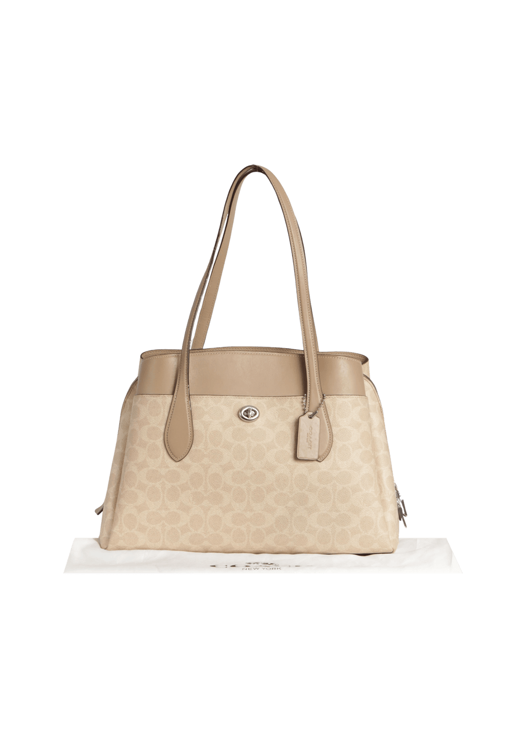 BOLSA COACH LORA CARRYALL BAG BEGE ORIGINAL – Gringa