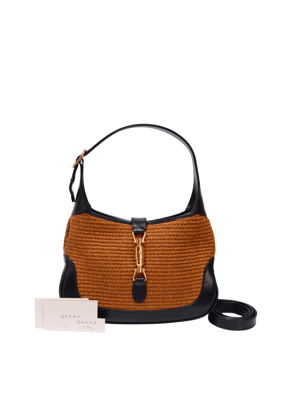 BOLSA GUCCI SMALL RAFFIA 1961 JACKIE HOBO BICOLOR ORIGINAL – Gringa