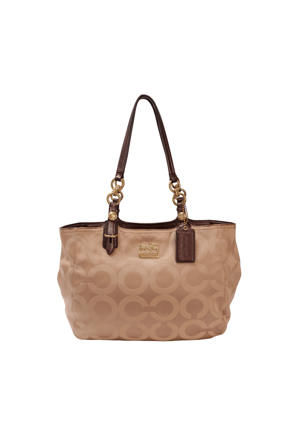 BOLSA COACH MAGGIE SIGNATURE CANVAS BAG BEGE ORIGINAL – Gringa
