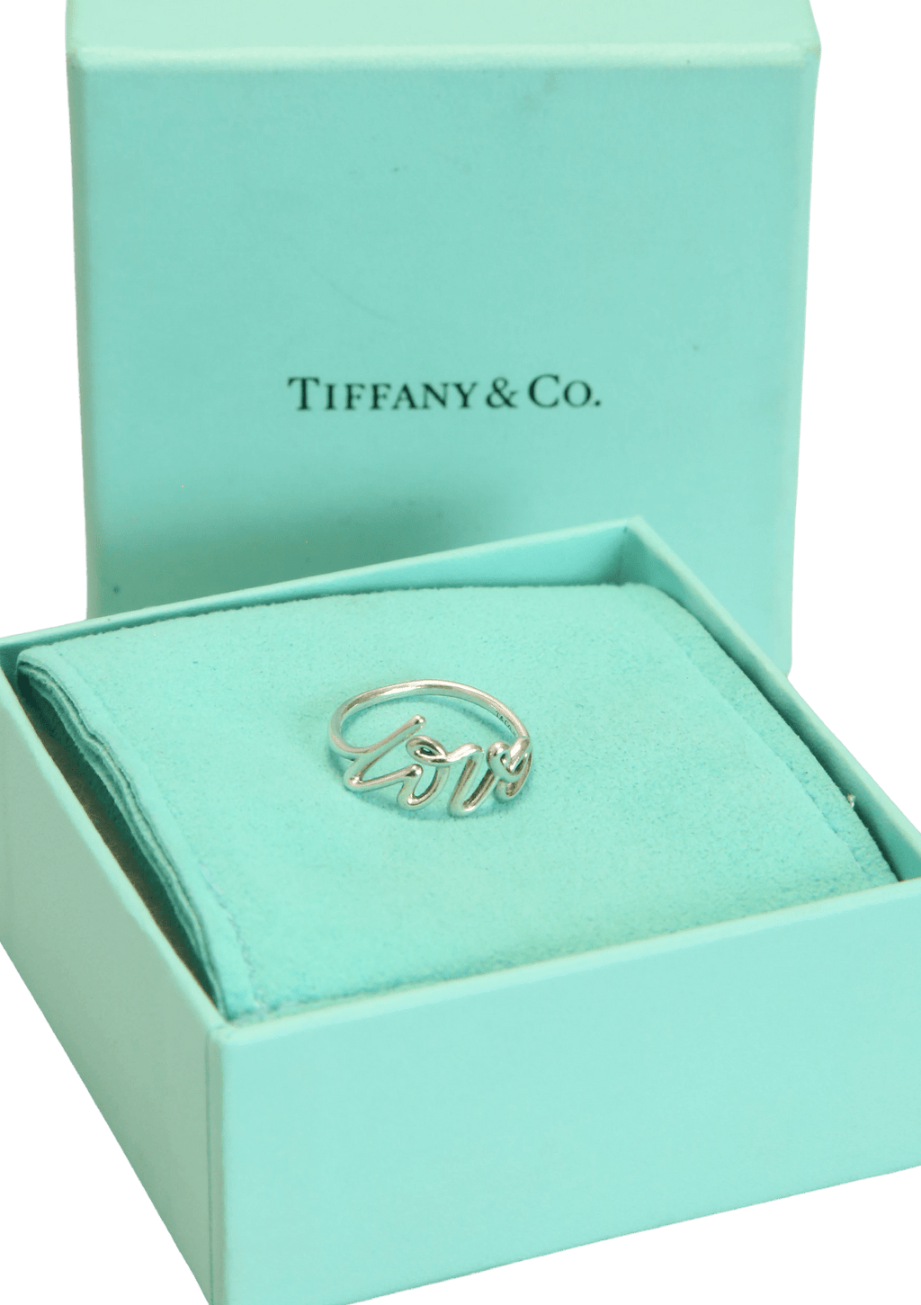 ANEL TIFFANY & CO. PALOMA GRAFITTI LOVE RING PRATA ORIGINAL – Gringa