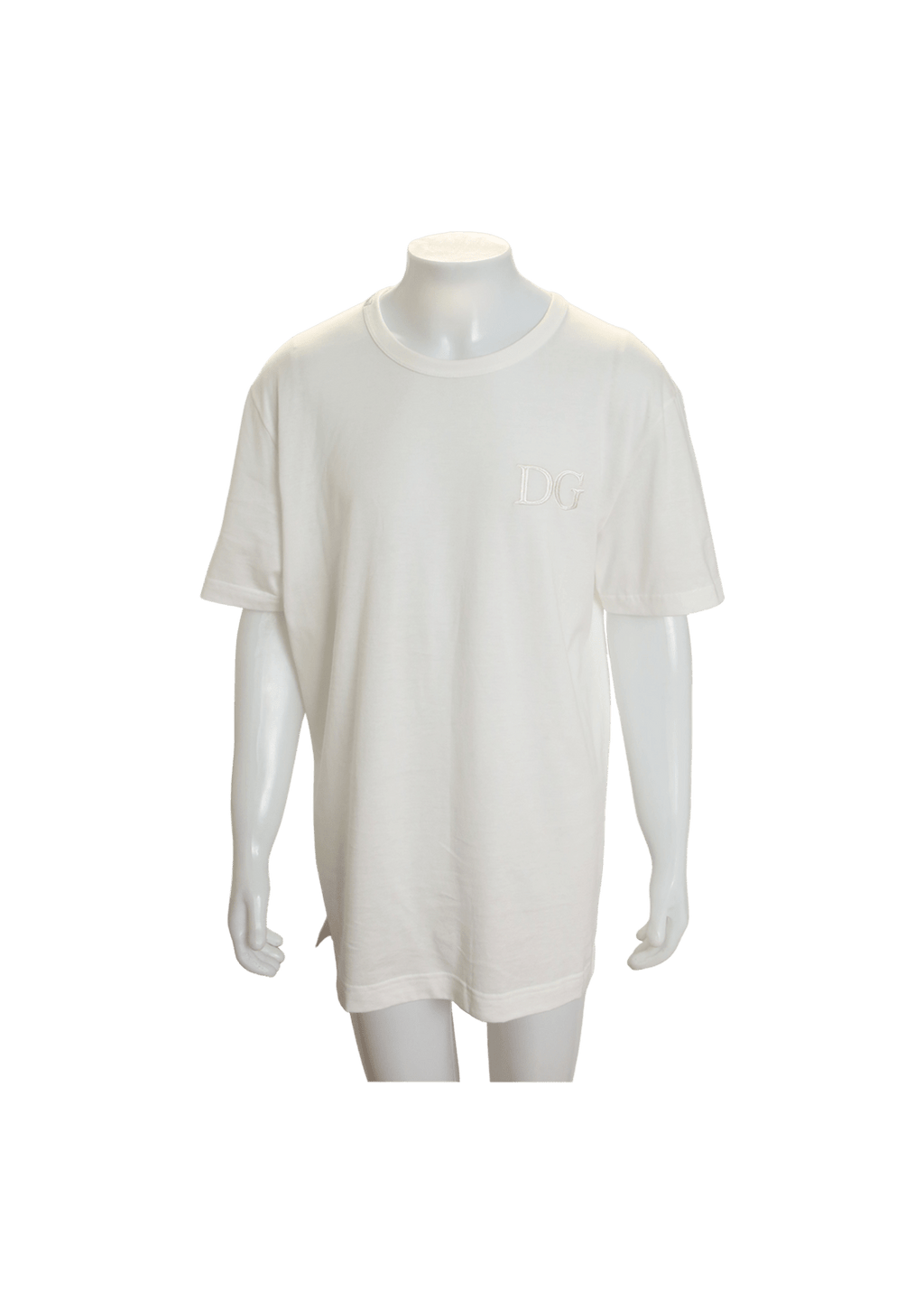 BLUSA DOLCE & GABBANA LOGO EMBROIDERY T-SHIRT 54 BRANCO ORIGINAL – Gringa