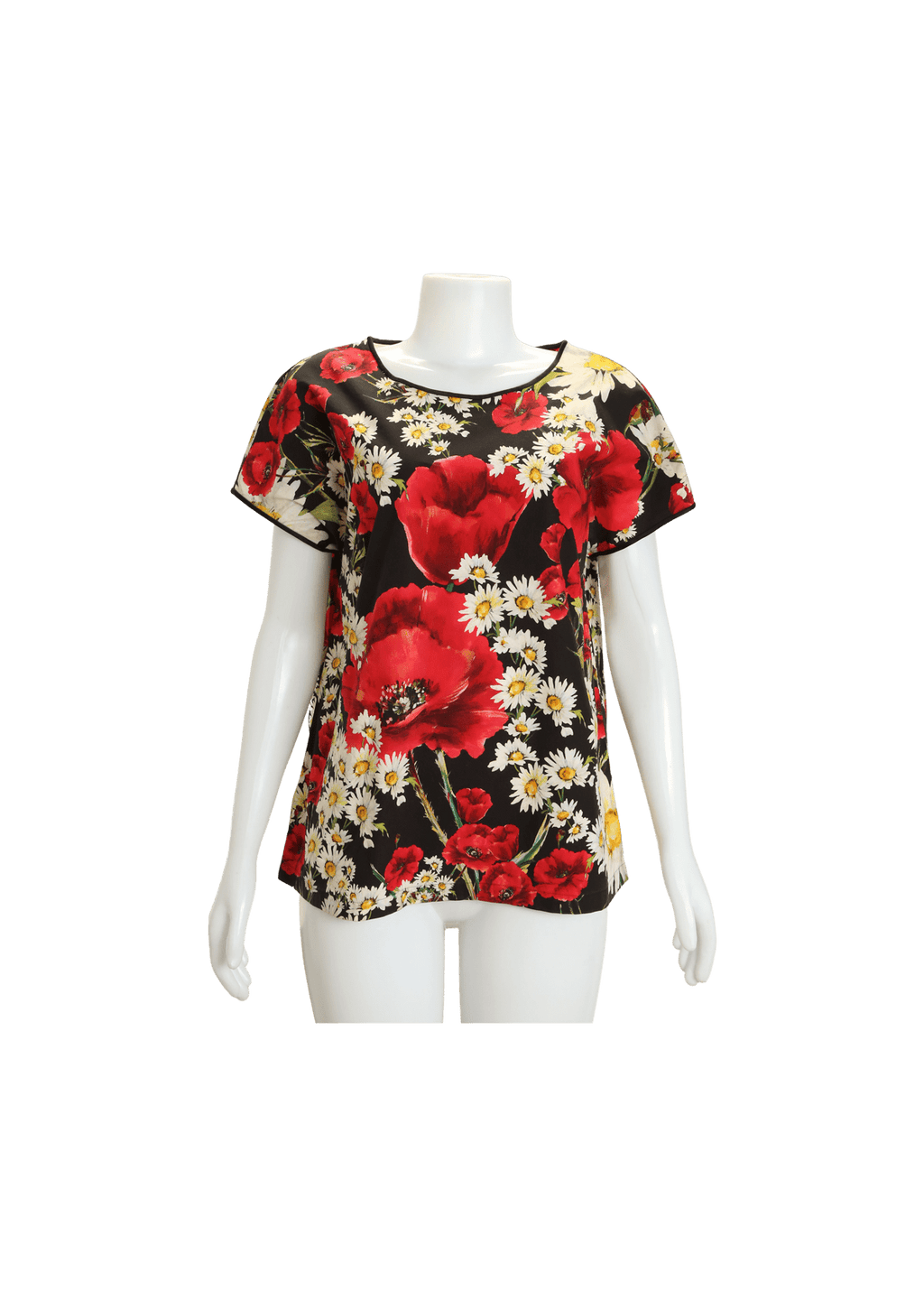 BLUSA DOLCE & GABBANA PRINTED SHIRT ESTAMPADO 42 ORIGINAL – Gringa