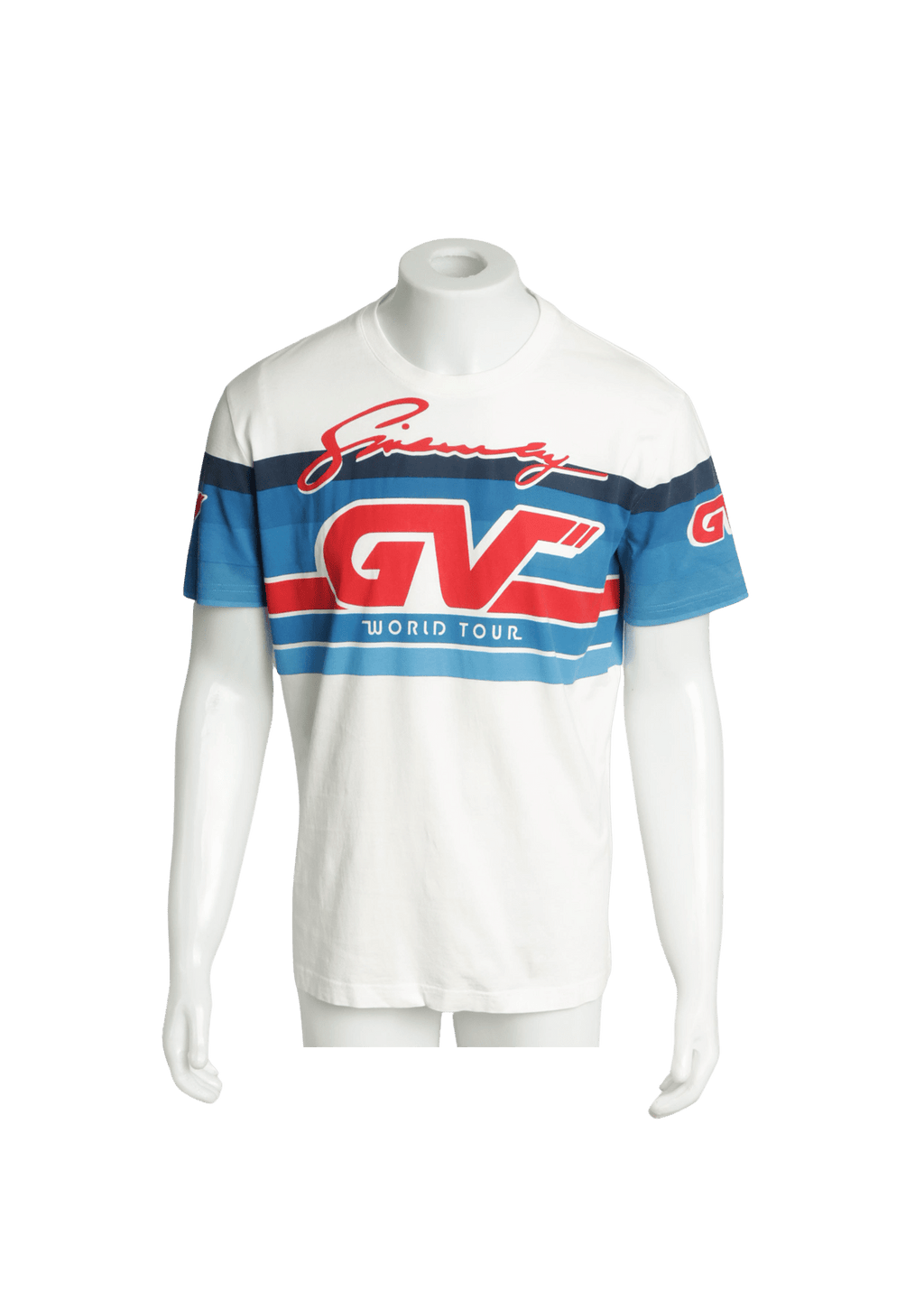 BLUSA GIVENCHY GV WORLD TOUR T-SHIRT ESTAMPADO M ORIGINAL – Gringa