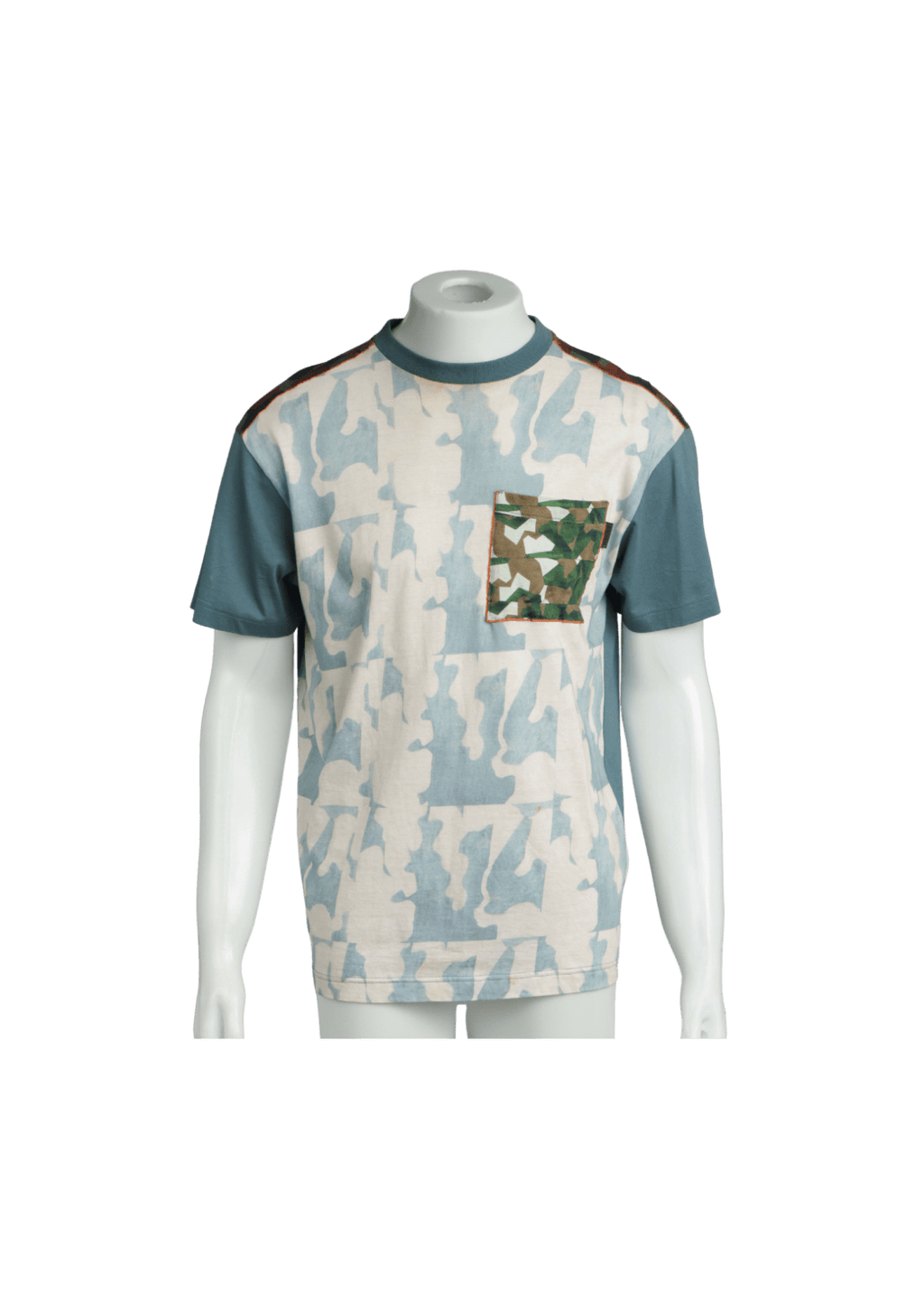 BLUSA PRADA CREW NECK T-SHIRT P AZUL ORIGINAL – Gringa