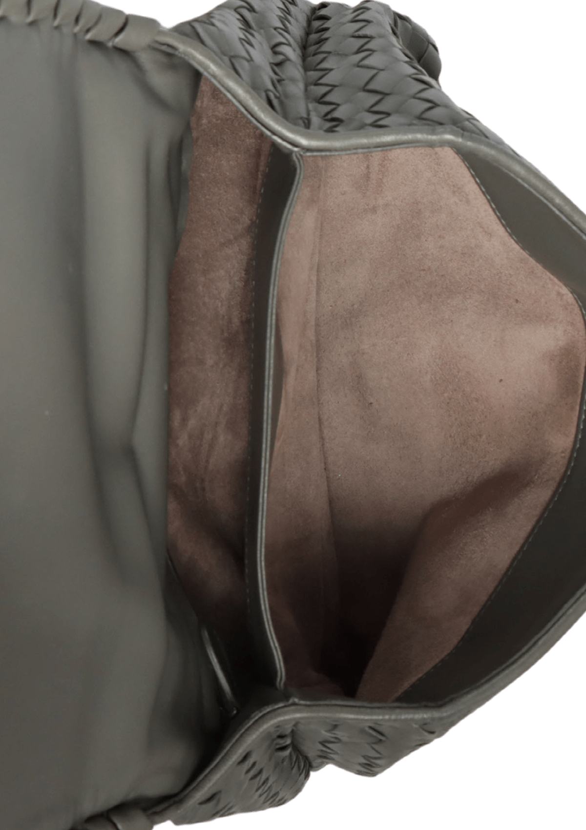 BOLSA BOTTEGA VENETA OLIMPIA BAG CINZA ORIGINAL – Gringa