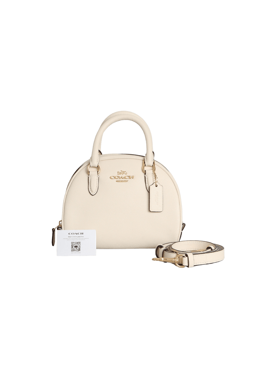 BOLSA COACH LEATHER HANDLE BAG BRANCO ORIGINAL – Gringa