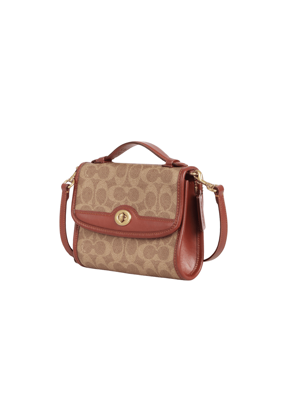 BOLSA COACH SIGNATURE CROSSBODY BAG MARROM ORIGINAL – Gringa