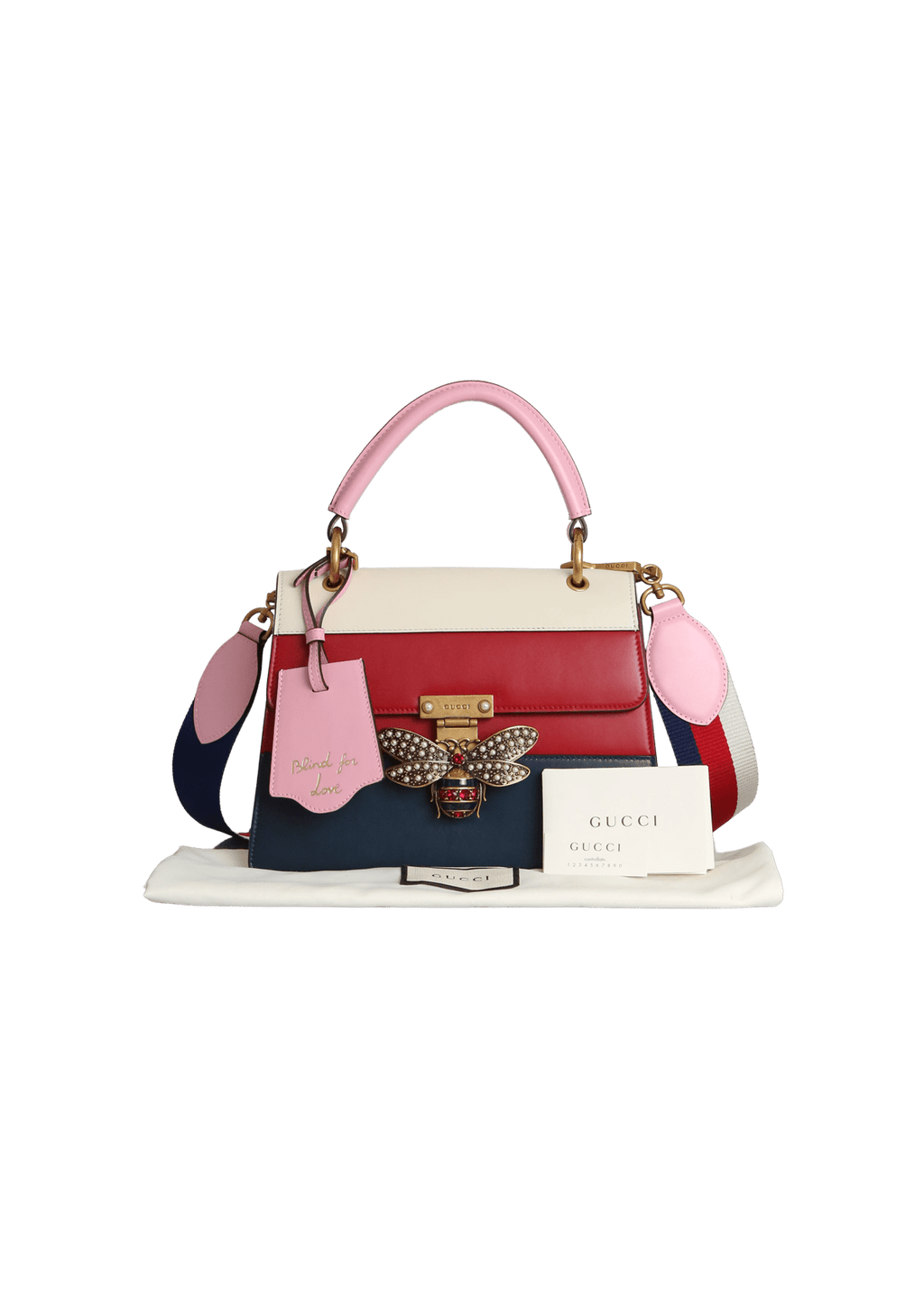BOLSA GUCCI QUEEN MARGARET COLORBLOCK COLORIDO ORIGINAL – Gringa