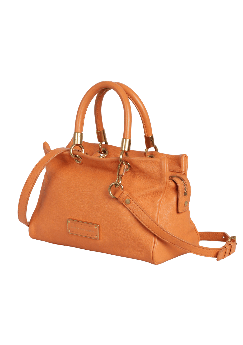 BOLSA MARC JACOBS LEATHER TOTE BAG LARANJA ORIGINAL – Gringa