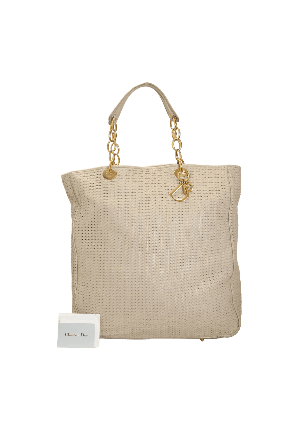 BOLSAS CHRISTIAN DIOR LADY DIOR WOVEN SOFT TOTE BEGE ORIGINAL – Gringa