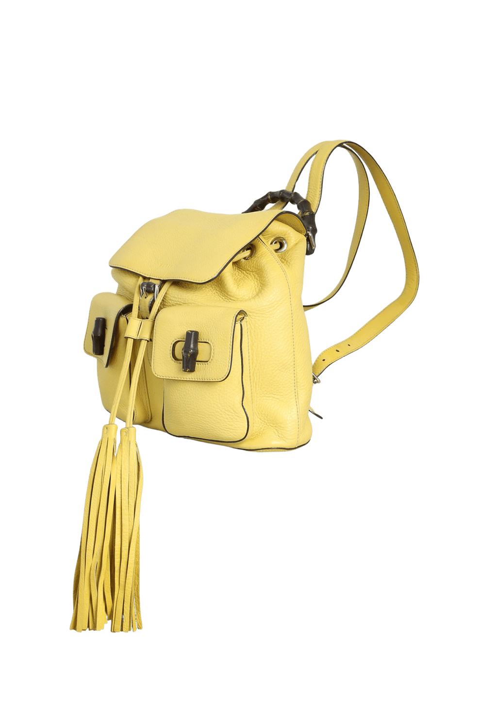 BOLSA GUCCI BAMBOO DAILY BACKPACK AMARELO ORIGINAL – Gringa