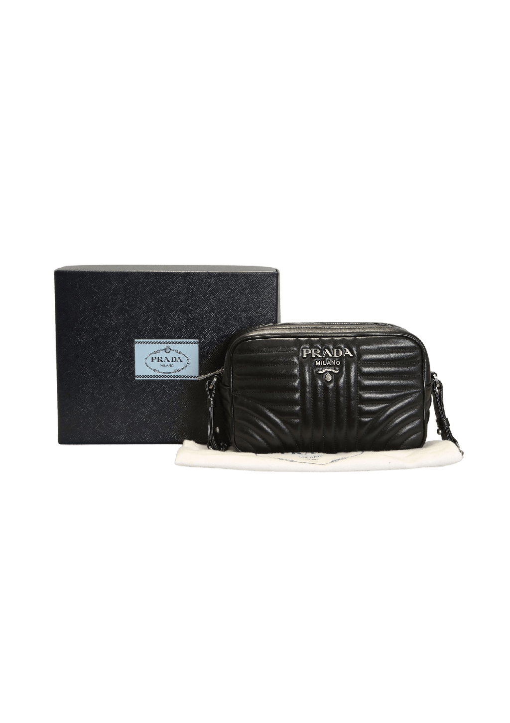 BOLSAS PRADA DIAGRAMME CAMERA BAG PRETA ORIGINAL – Gringa