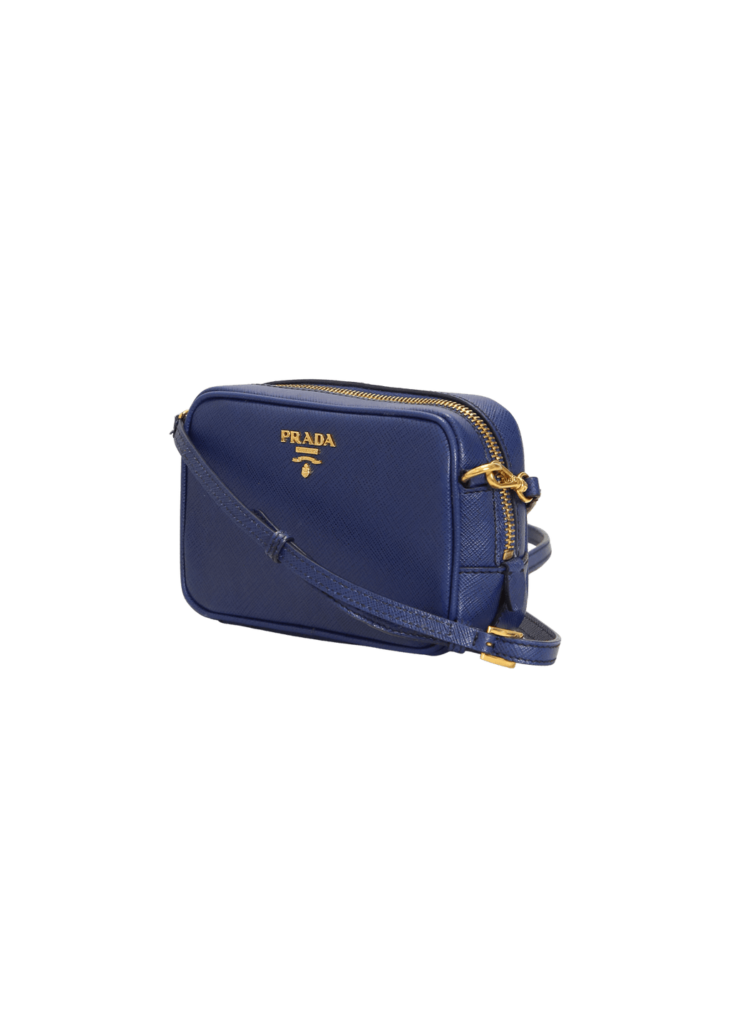 BOLSAS PRADA MINI SAFFIANO CAMERA BAG AZUL ORIGINAL – Gringa