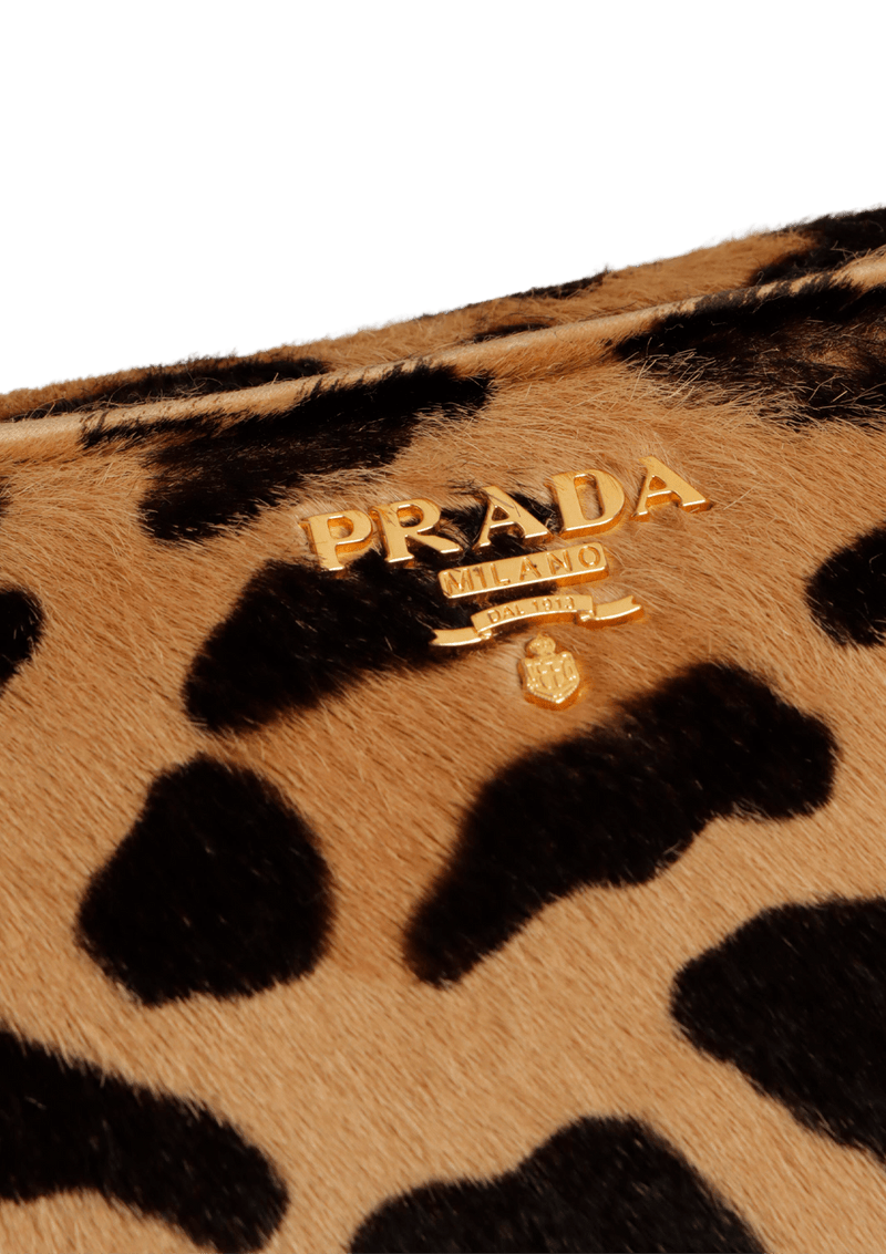 BOLSA PRADA CALF HAIR LEOPARD PRINT CAMERA BAG ANIMAL PRINT ORIGINAL ...