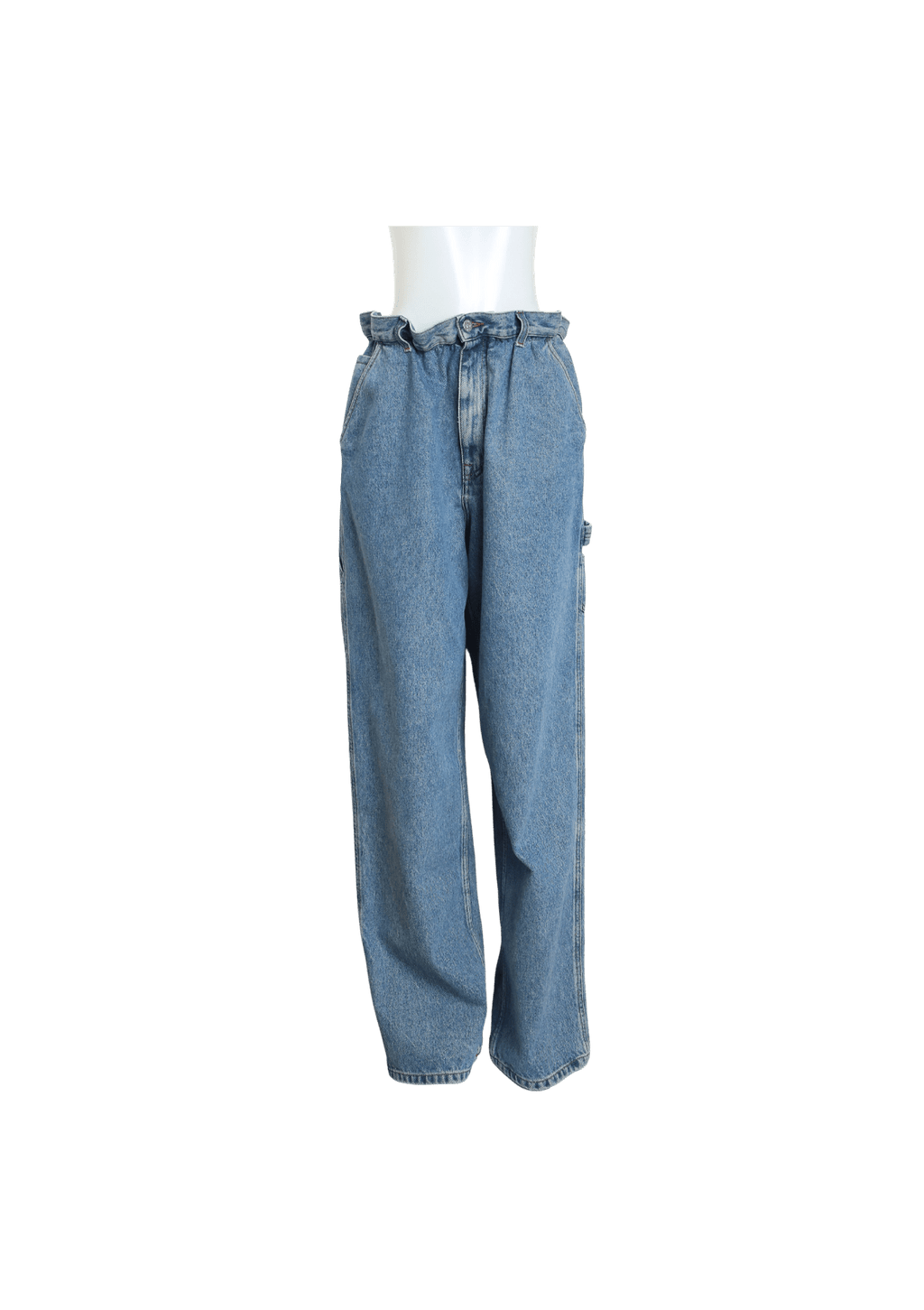 CALÇA MIU MIU ICONIC DENIM PANTS 38 AZUL ORIGINAL – Gringa