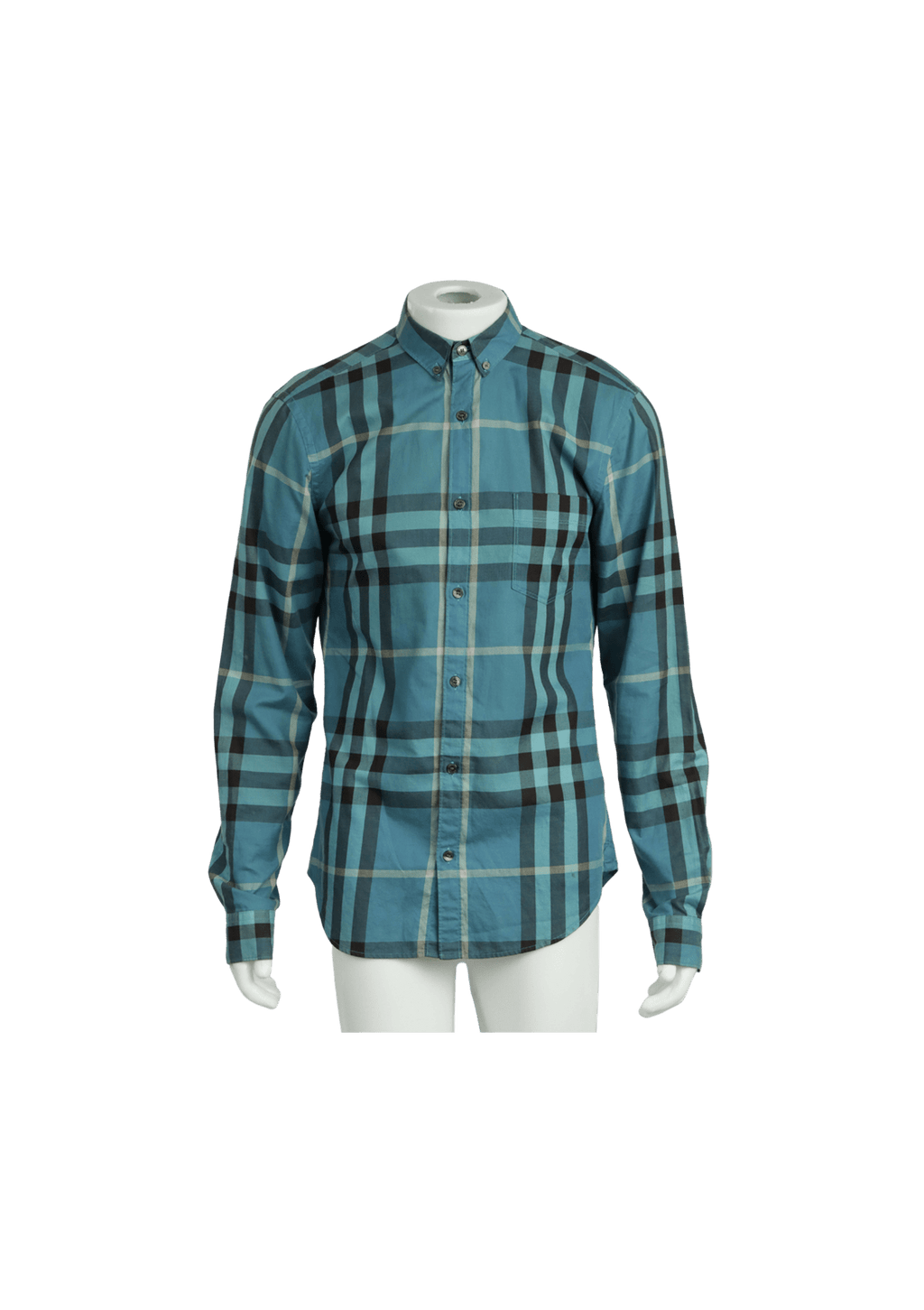 CAMISA BURBERRY LONG SLEEVE SHIRT P AZUL ORIGINAL – Gringa