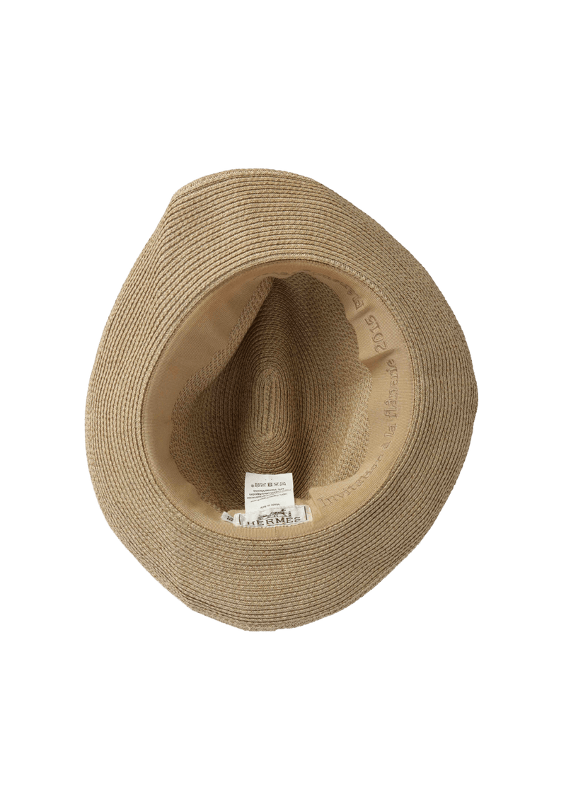 CHAPÉU HERMÈS SUN HAT PANAMA M BEGE ORIGINAL – Gringa