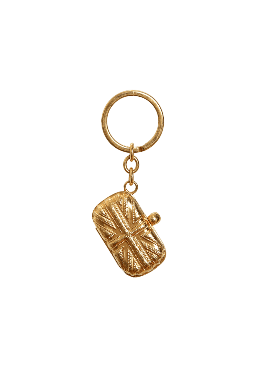 CHAVEIRO ALEXANDER MCQUEEN BRITANNIA CLUTCH KEYCHAIN DOURADO ORIGINAL ...