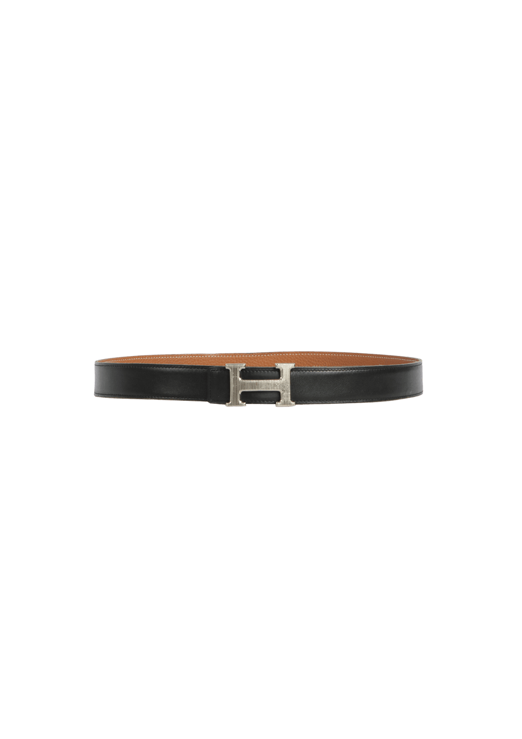 CINTO HERMÈS REVERSIBLE H BUCKLE BELT 95 PRETO ORIGINAL – Gringa