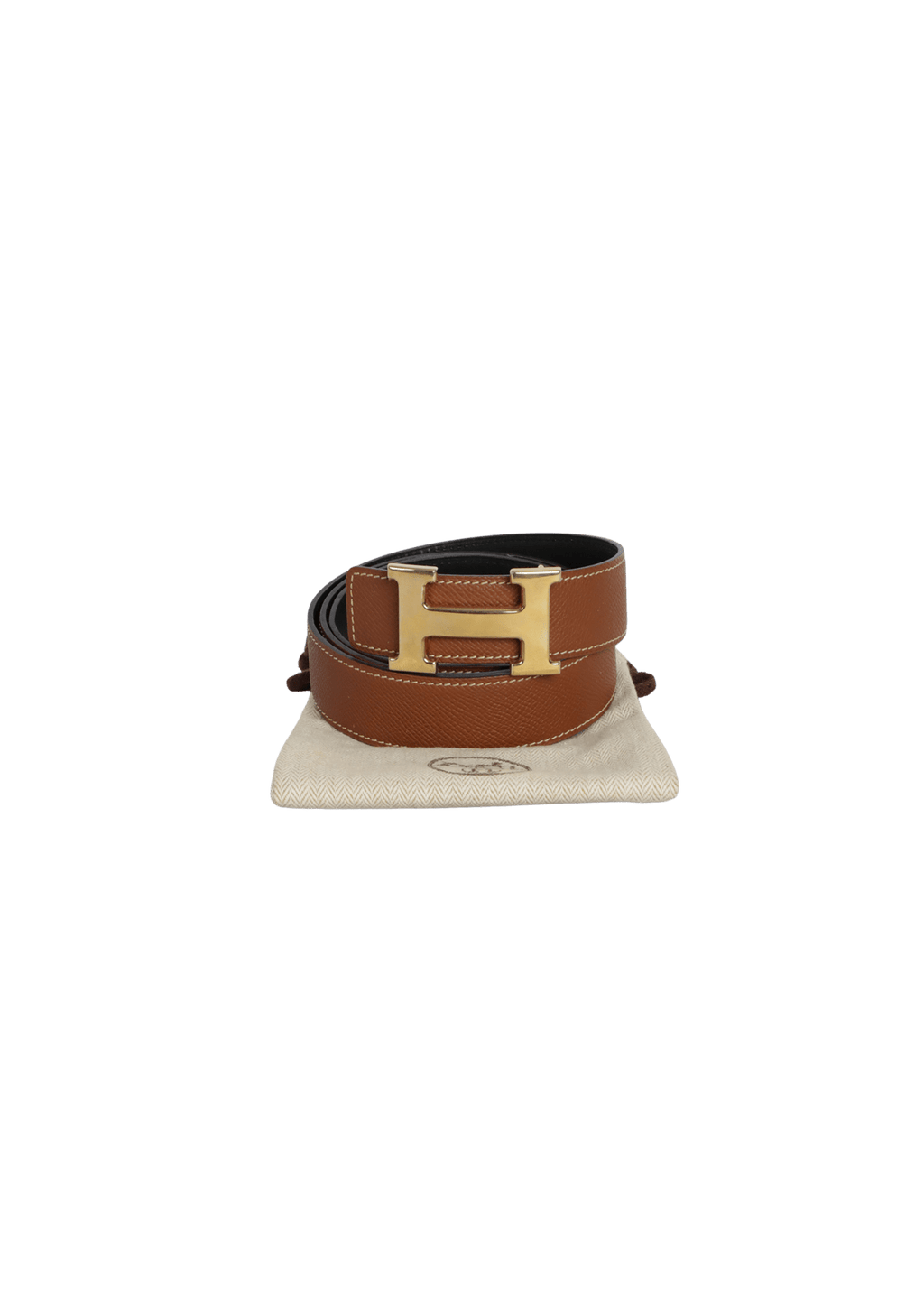 CINTO HERMÈS REVERSIBLE H BUCKLE BELT MARROM ORIGINAL – Gringa