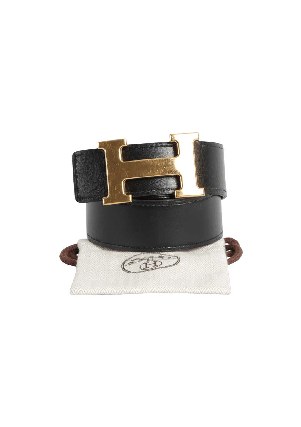 CINTO HERMÈS REVERSIBLE H BUCKLE BELT PRETO ORIGINAL – Gringa
