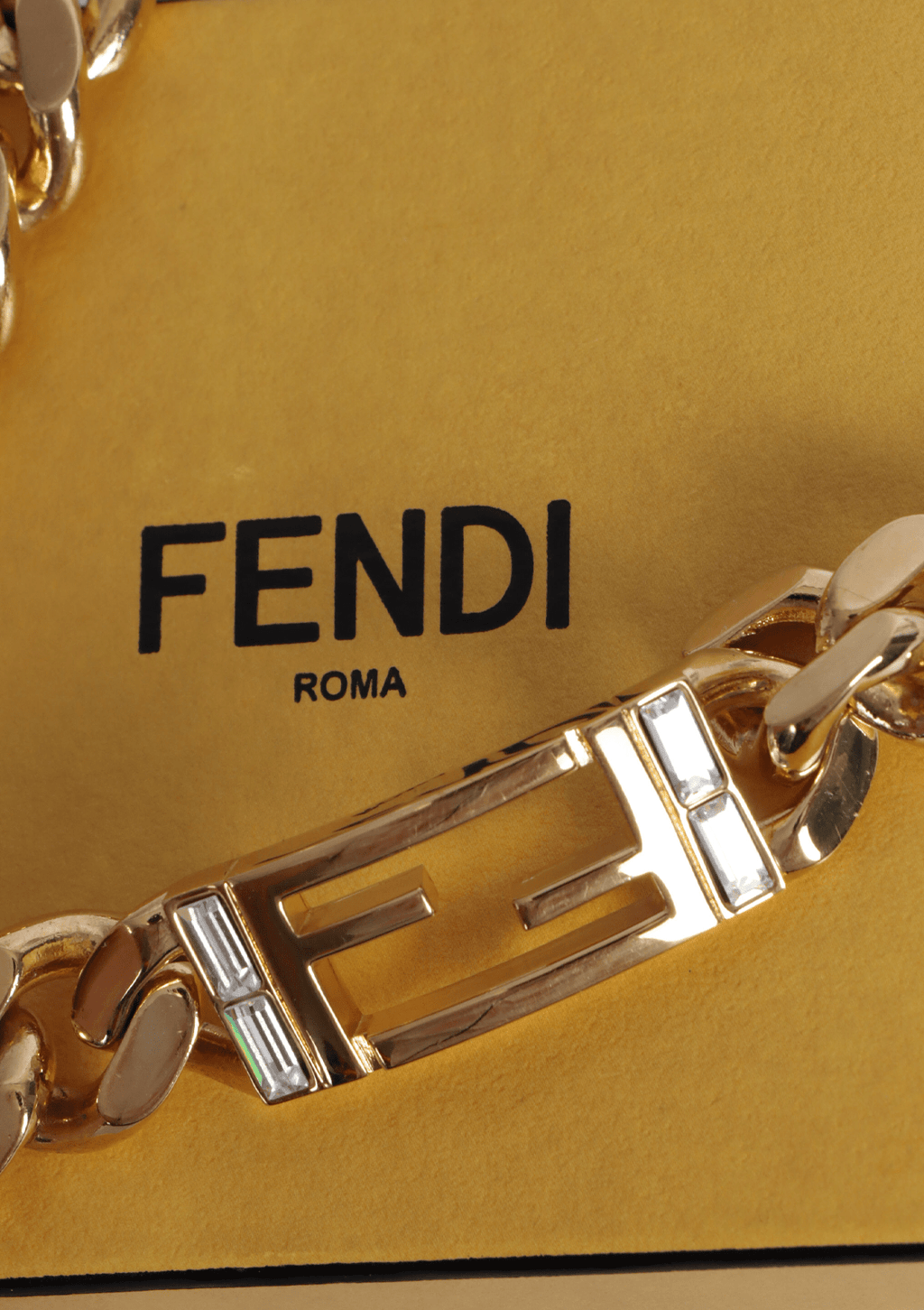 COLAR FENDI CHAIN NECKLACE DOURADO ORIGINAL – Gringa
