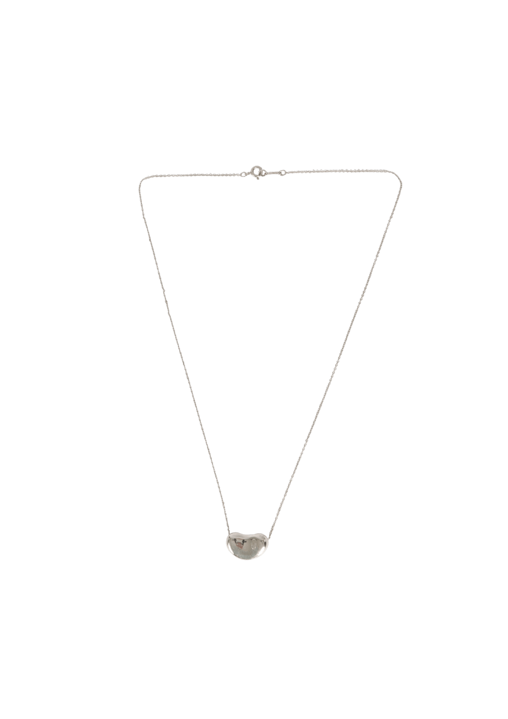 COLAR TIFFANY & CO. SILVER BEAN NECKLACE PRATA ORIGINAL – Gringa