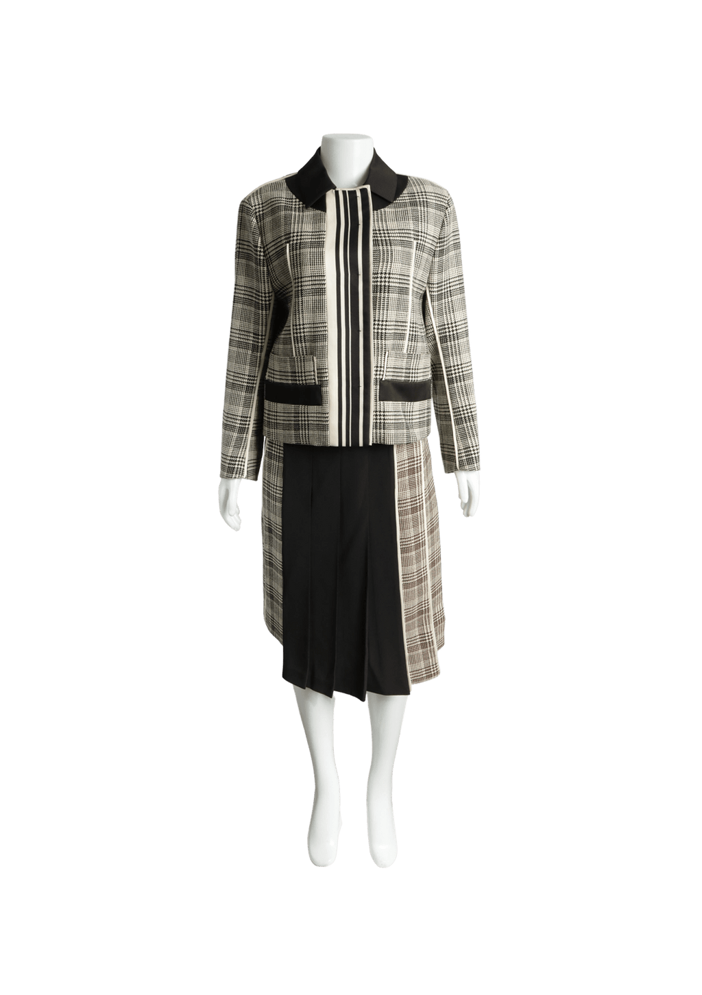 CONJUNTO PRADA JACKET AND SKIRT SET BICOLOR 36 ORIGINAL – Gringa