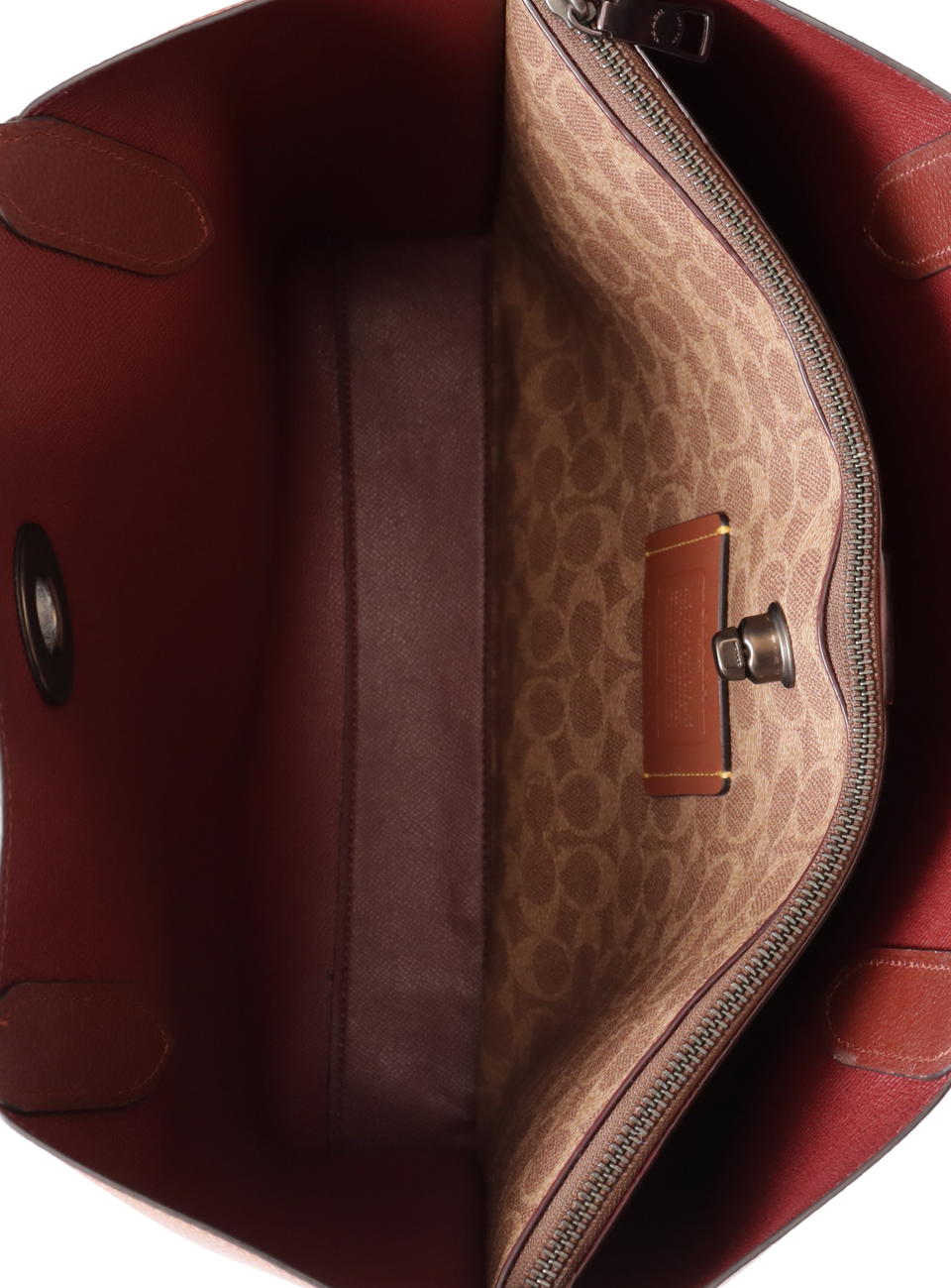 BOLSA COACH WILLOW TOTE MARROM ORIGINAL – Gringa