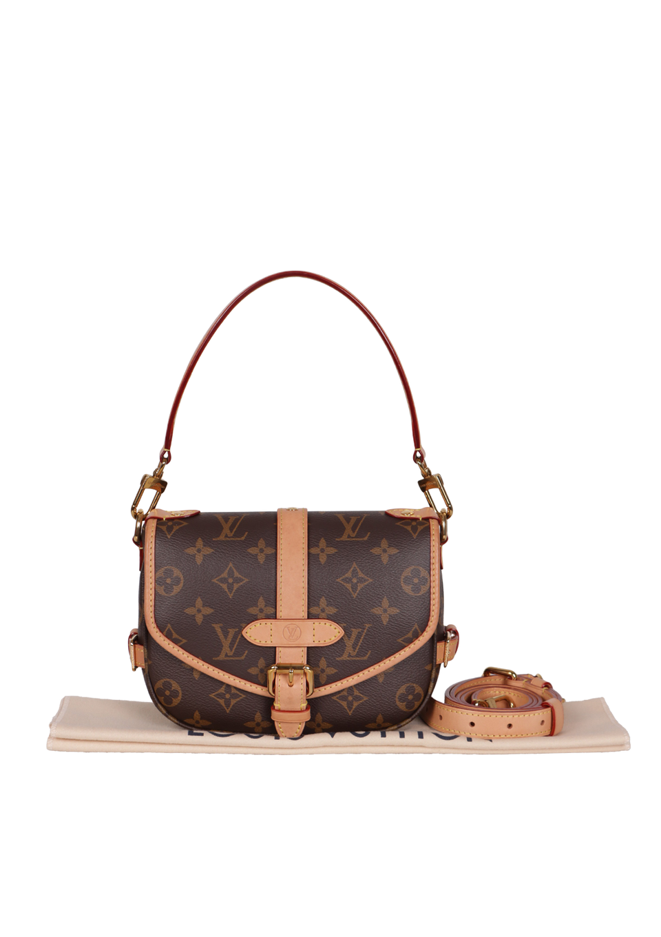 BOLSA LOUIS VUITTON MONOGRAM SAUMUR BB MARROM ORIGINAL – Gringa