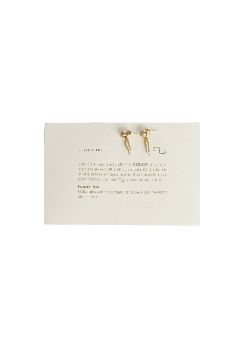 PAR DE BRINCOS ANTÔNIO BERNARDO GOLD 18K EARRING OURO AMARELO ORIGINAL ...