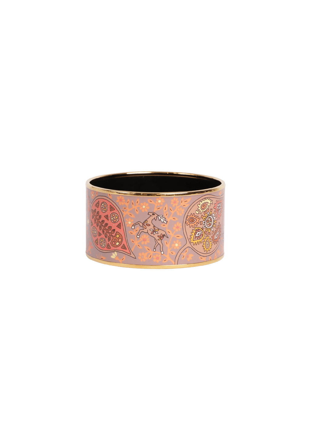 PULSEIRA HERMÈS ENAMEL BANGLE BRACELET LARANJA ORIGINAL – Gringa