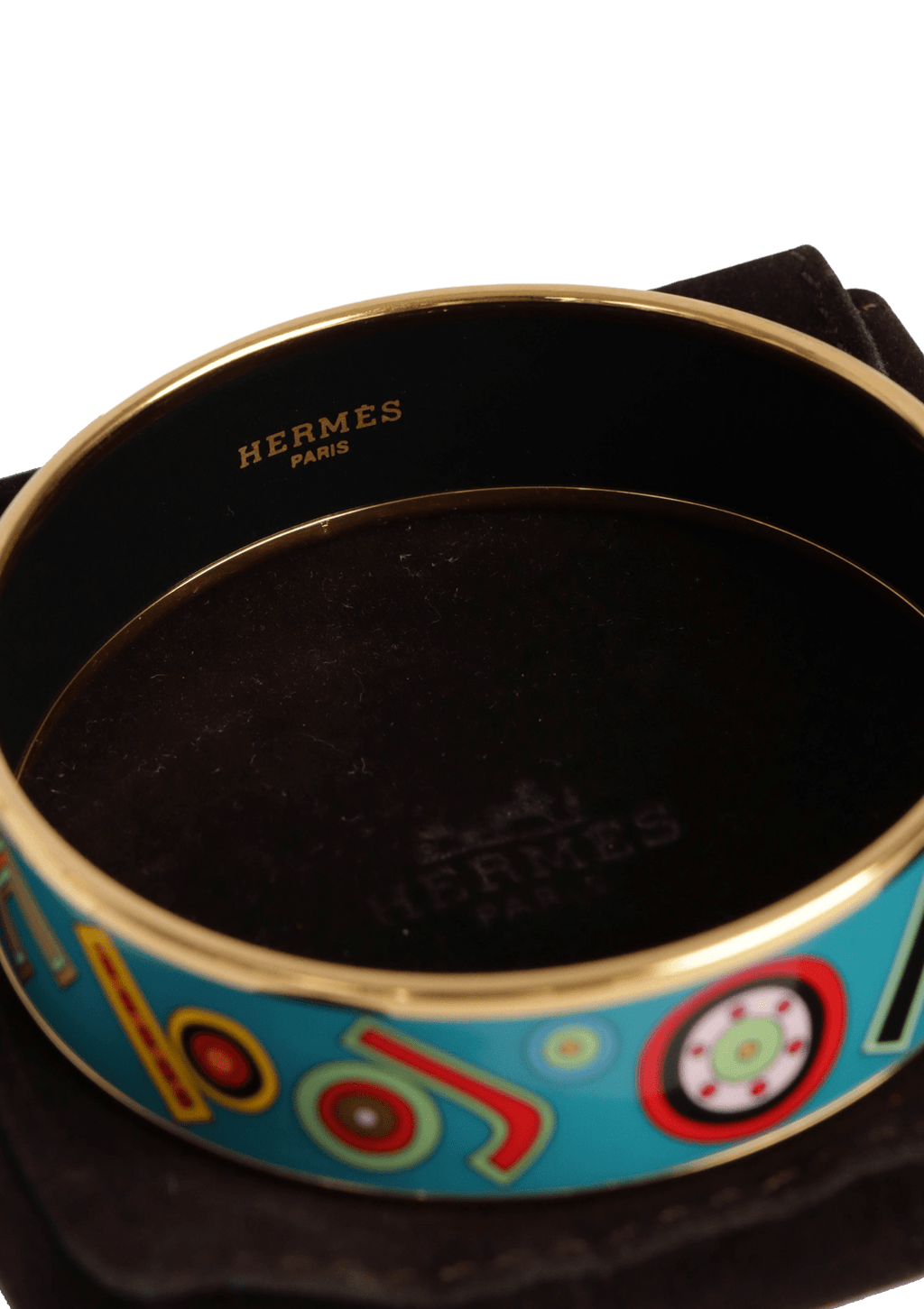 PULSEIRA HERMèS ENAMEL BANGLE BRACELET AZUL ORIGINAL – Gringa