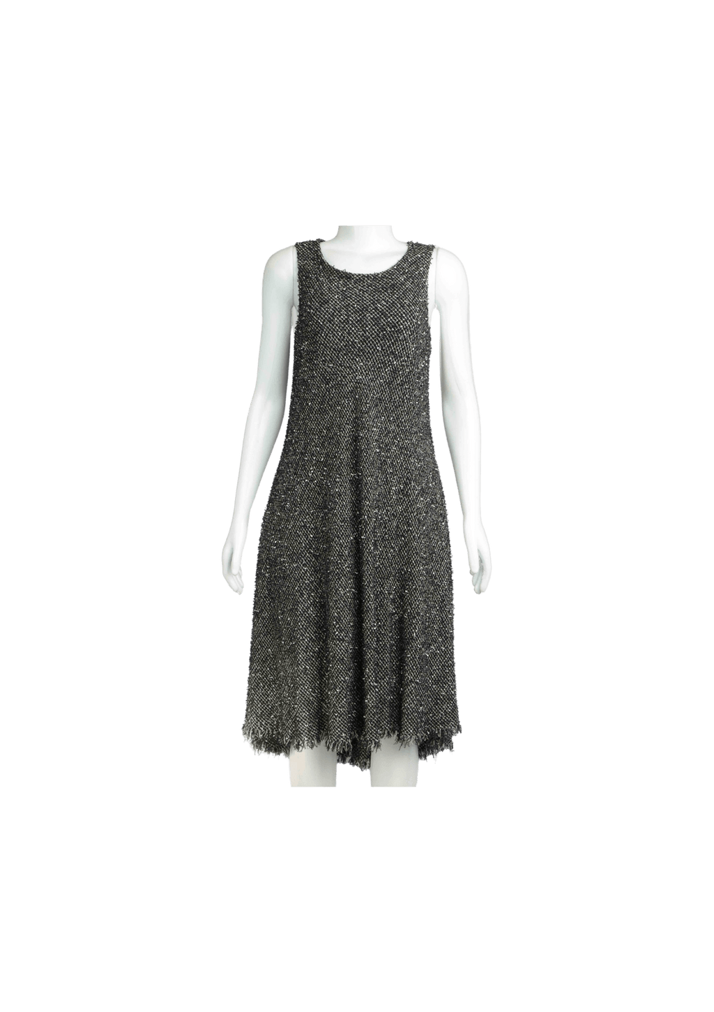 VESTIDO CHANEL TWEED MINI DRESS 38 PRETO ORIGINAL – Gringa