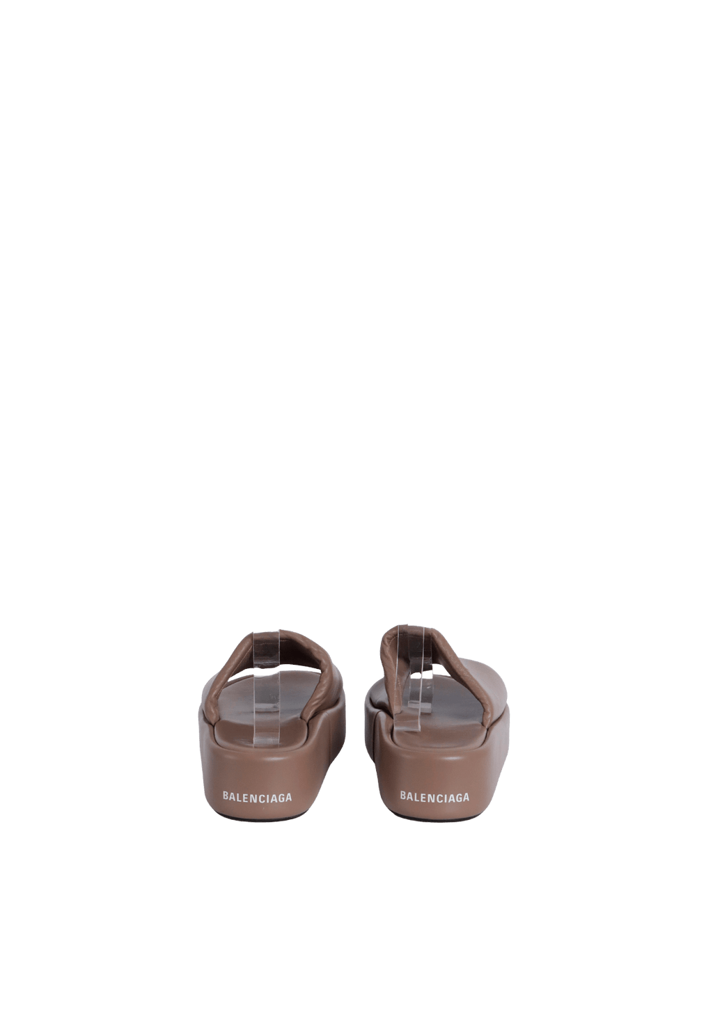 SANDÁLIA PLATAFORMA BALENCIAGA PUFFER SLIDES MARROM 40 ORIGINAL – Gringa