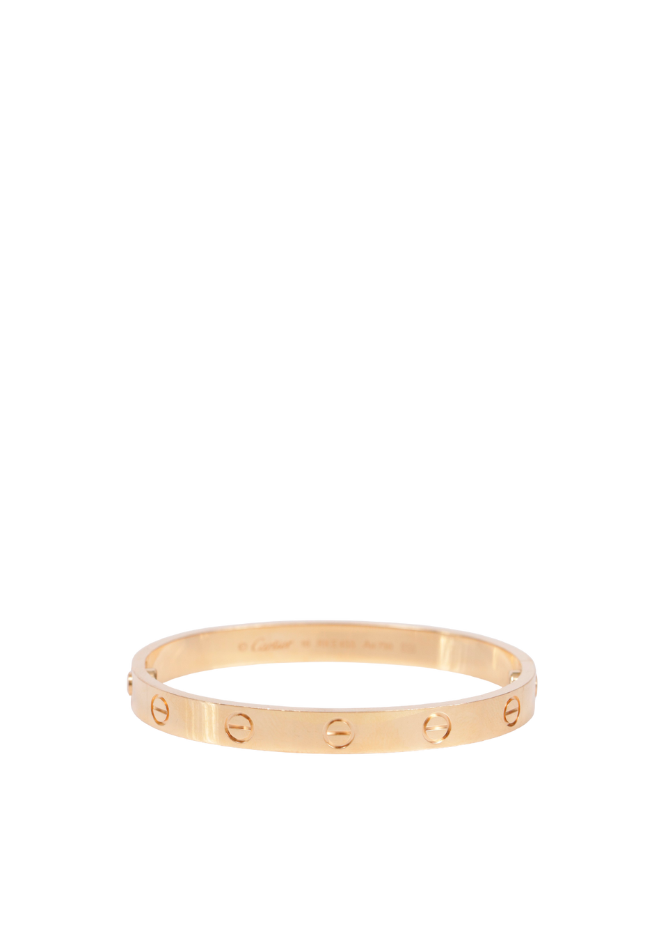 PULSEIRA CARTIER LOVE 18K BRACELET 16 METALIZADO ORIGINAL – Gringa