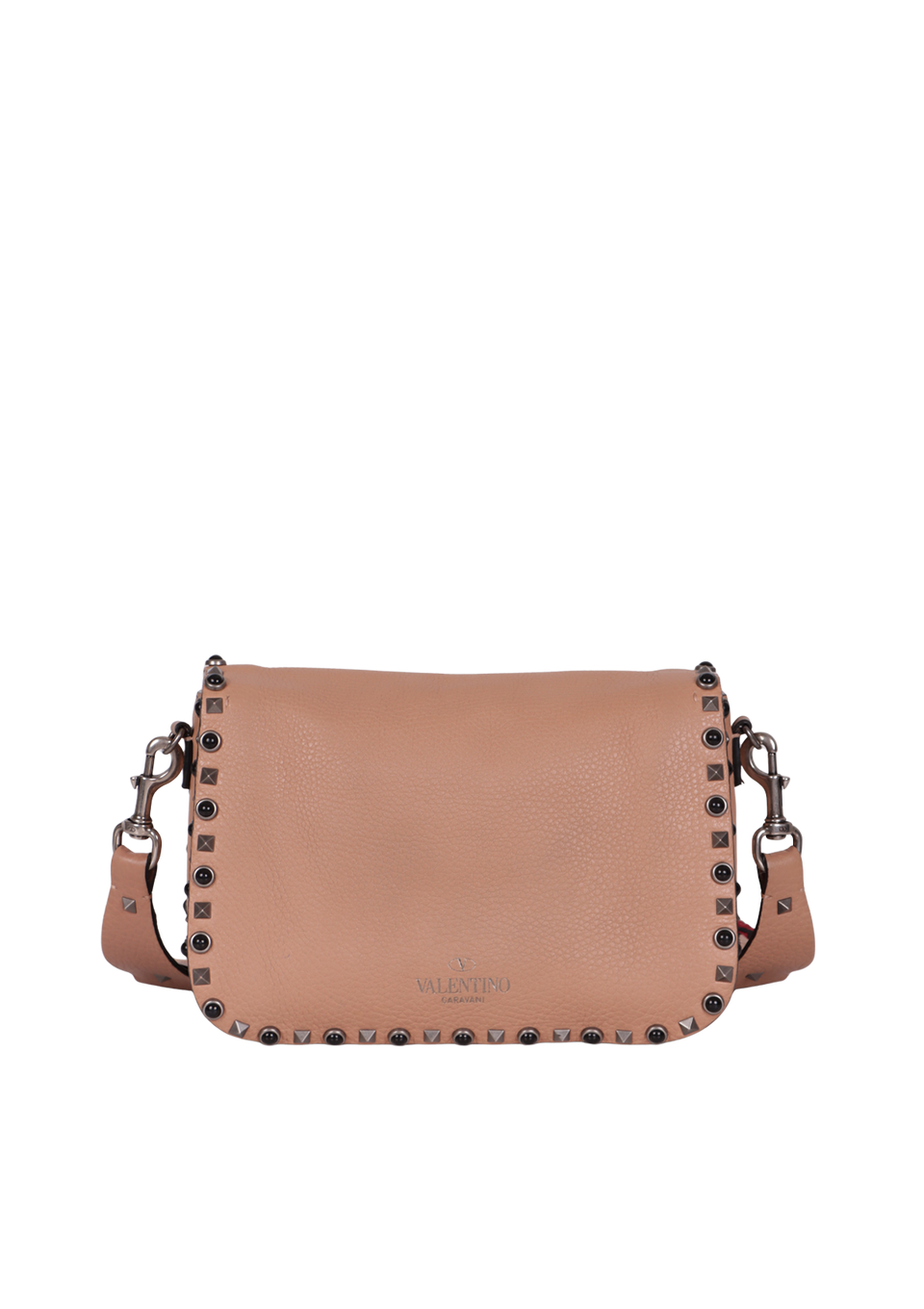 BOLSA VALENTINO GUITTAR ROCKSTUD ROLLING BAG BEGE ORIGINAL – Gringa