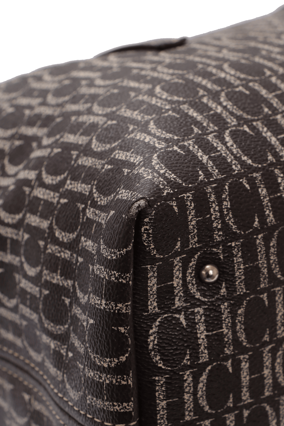 BOLSA CAROLINA HERRERA SIGNATURE SHOPPING TOTE MARROM ORIGINAL – Gringa