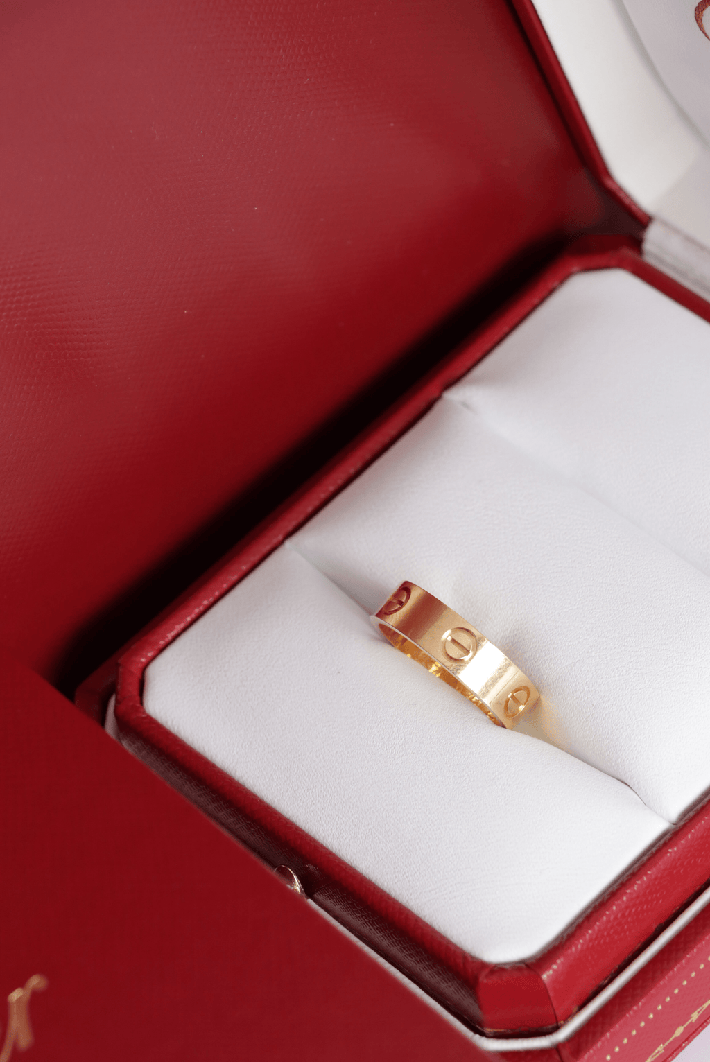 ANEL CARTIER LOVE 18K RING DOURADO ORIGINAL – Gringa