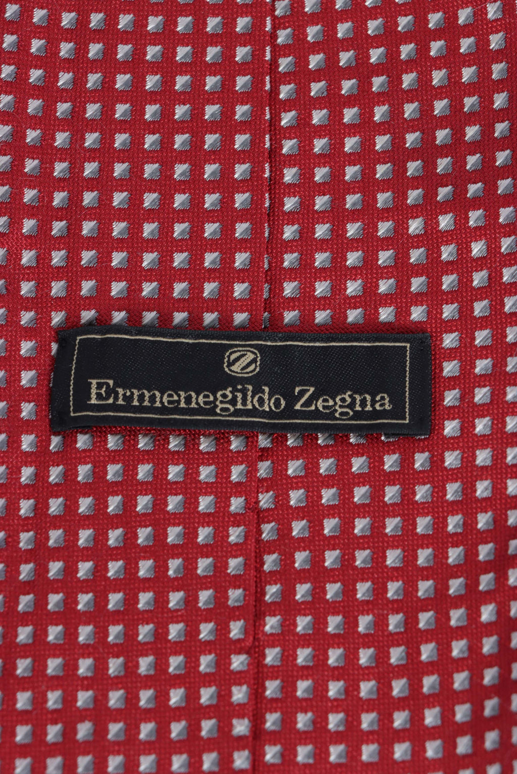 GRAVATA ERMENEGILDO ZEGNA PRINT SILK TIE VERMELHO ORIGINAL – Gringa