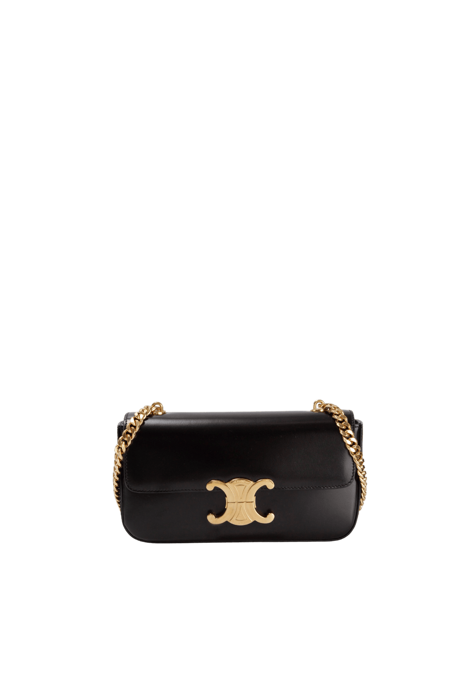 BOLSA CELINE TRIOMPHE CHAIN BAG PRETO ORIGINAL – Gringa