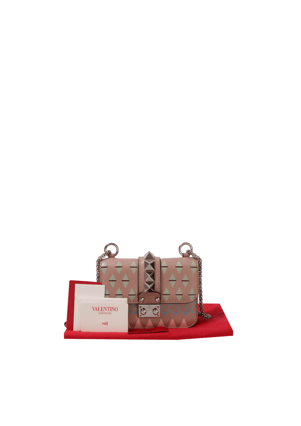 BOLSA VALENTINO SMALL GLAM LOCK ROSA ORIGINAL – Gringa