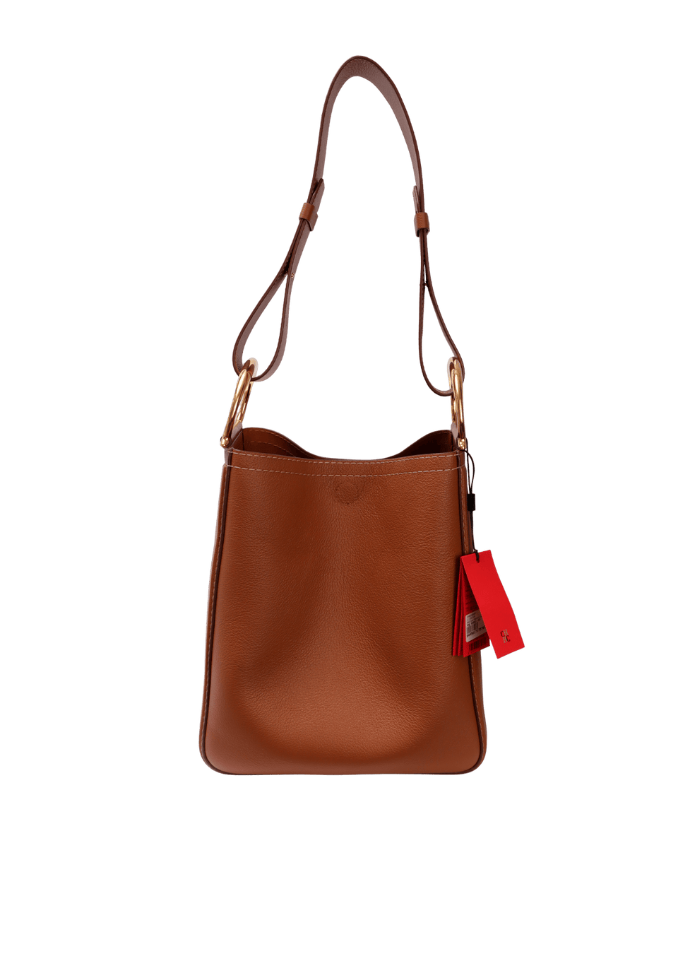 BOLSA CAROLINA HERRERA LEATHER CHARRO INSIGNIA BAG MARROM ORIGINAL – Gringa