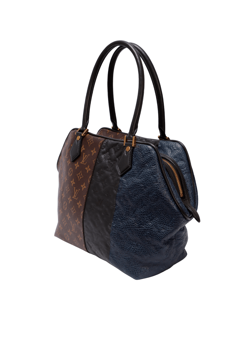 BOLSA LOUIS VUITTON MONOGRAM MARINE BLOCKS TOTE PRETO ORIGINAL – Gringa