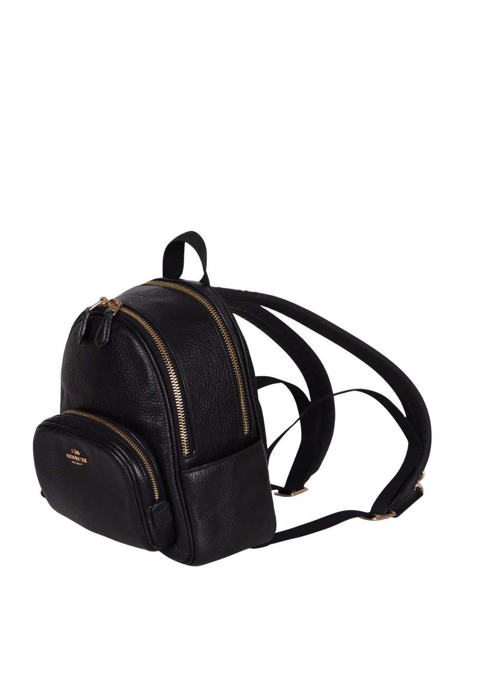 BOLSA COACH LEATHER BACKPACK PRETO ORIGINAL – Gringa