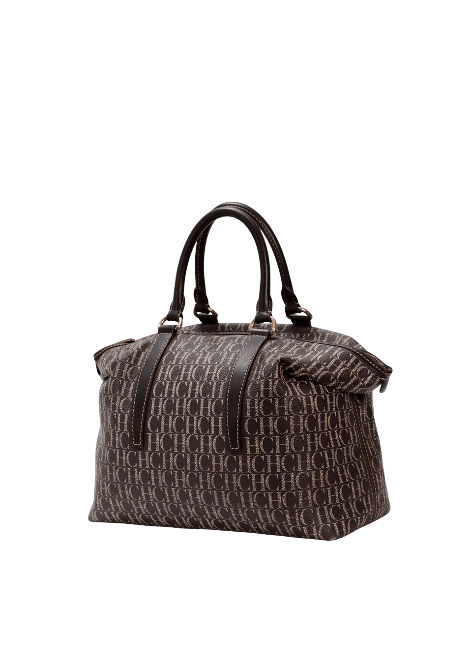 BOLSA CAROLINA HERRERA SIGNATURE SHOPPING TOTE MARROM ORIGINAL – Gringa