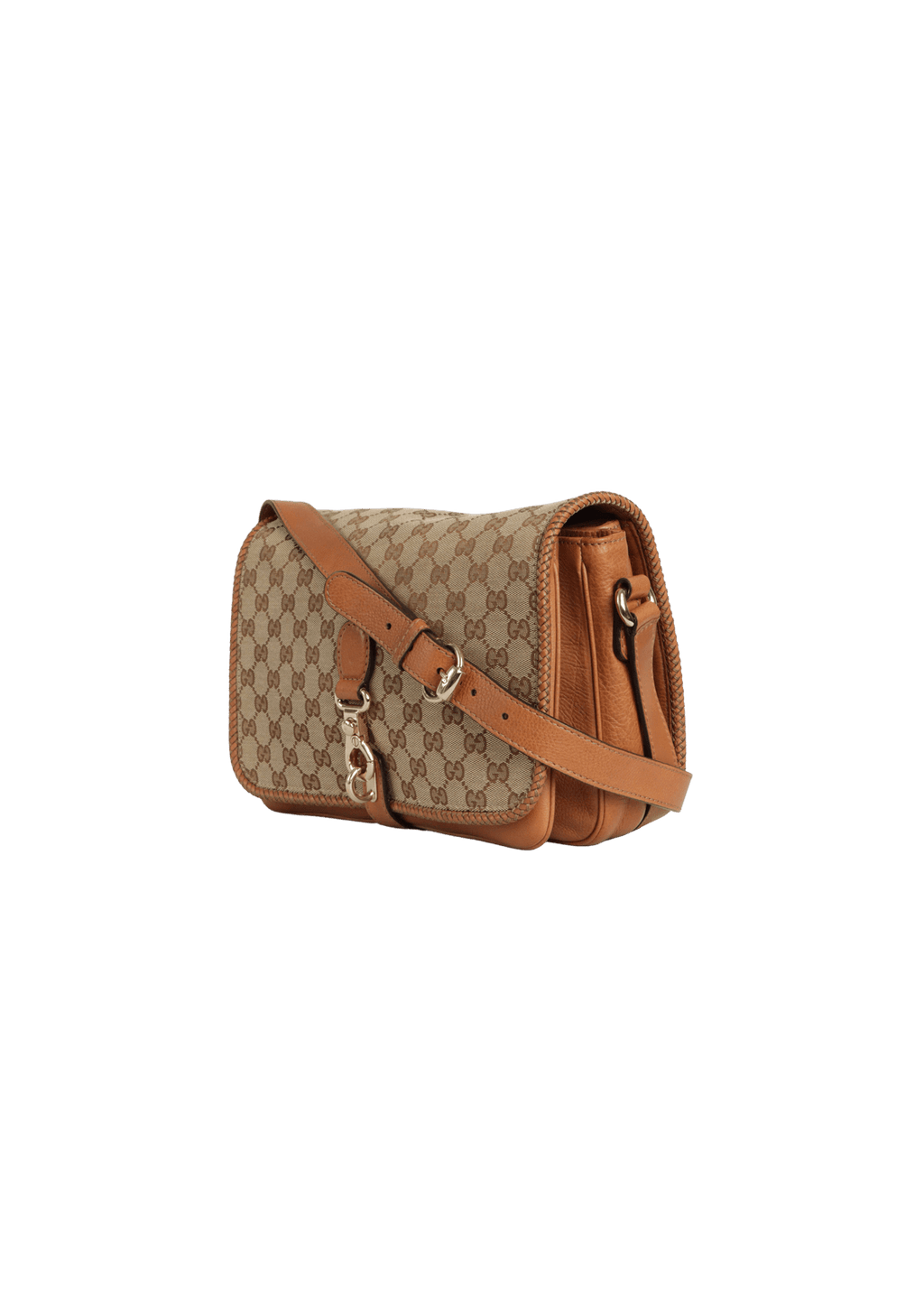 BOLSA GUCCI MONOGRAM MEDIUM MARRAKECH FLAP MESSENGER BAG BEGE ORIGINAL ...