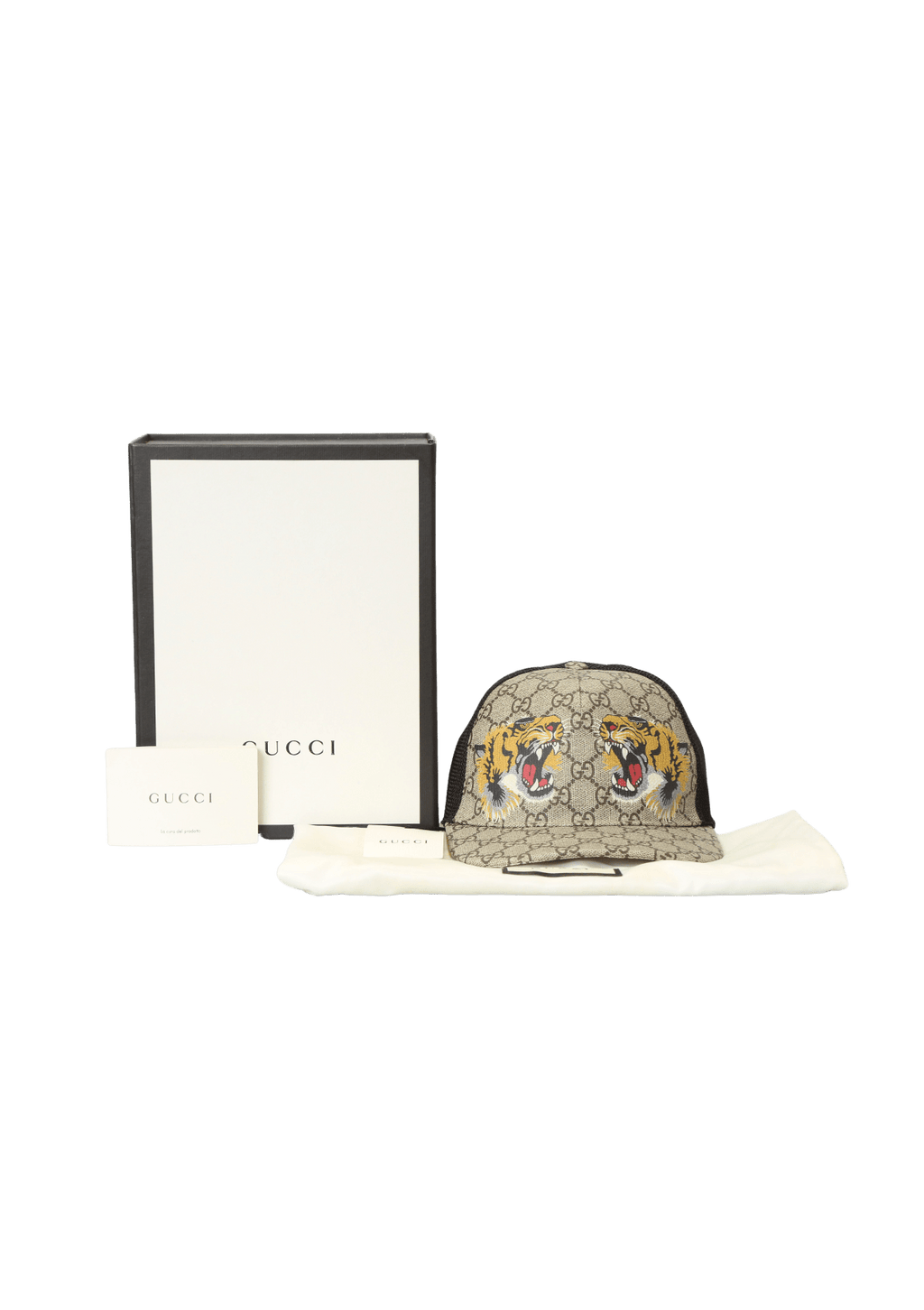 BONÉ GUCCI GG SUPREME TIGERS BASEBALL HAT BEGE ORIGINAL – Gringa