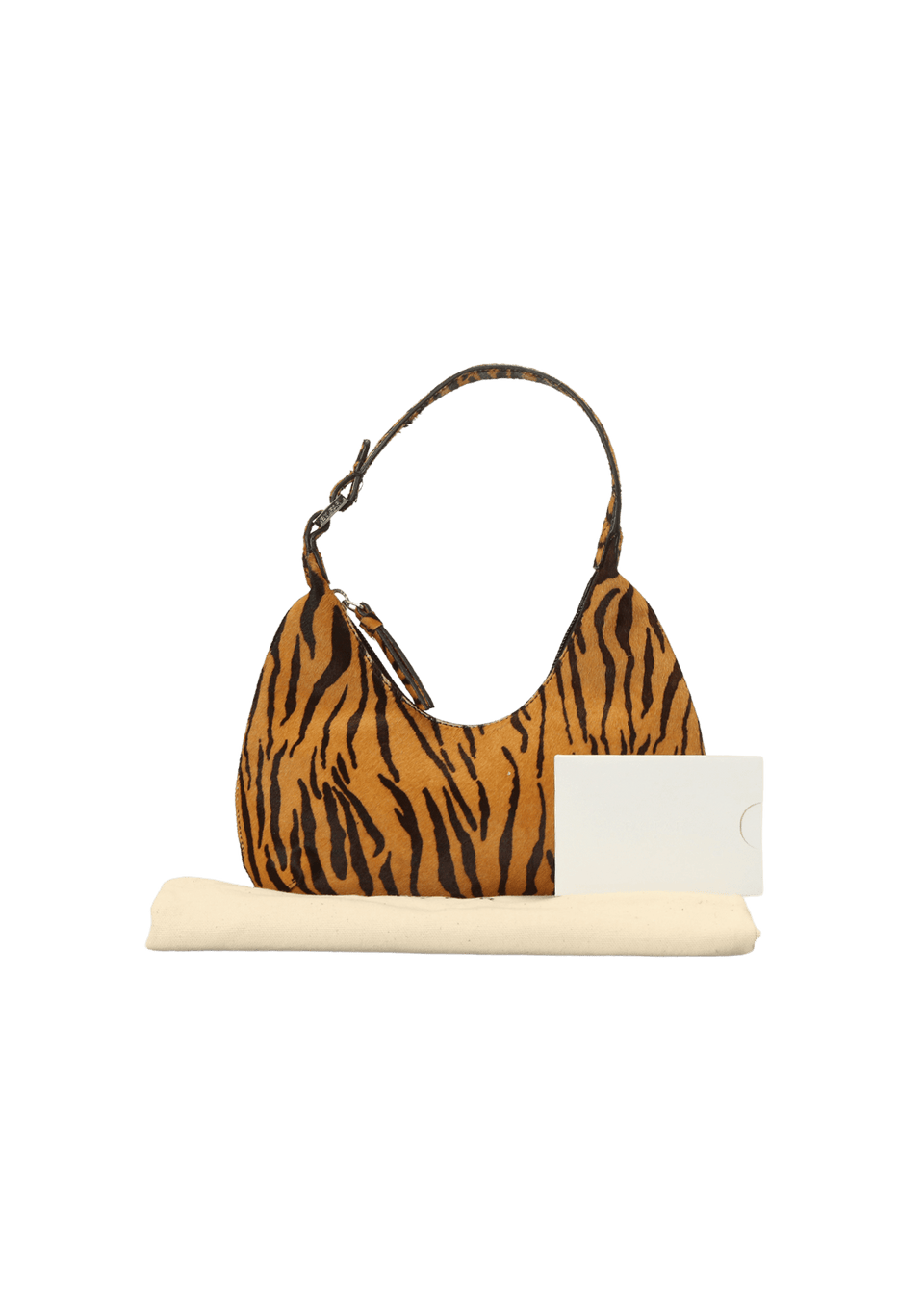 Bolsa By Far Baby Amber Tiger Print Marrom Original – Gringa