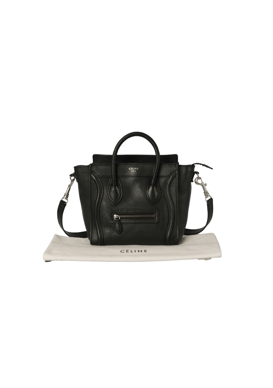 Bolsa Celine Nano Luggage Preta Original – Gringa